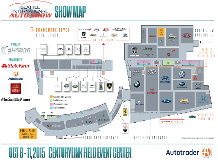 Seattle-Auto-Show-Floor-Plan-Car-Destination | The Car Blog